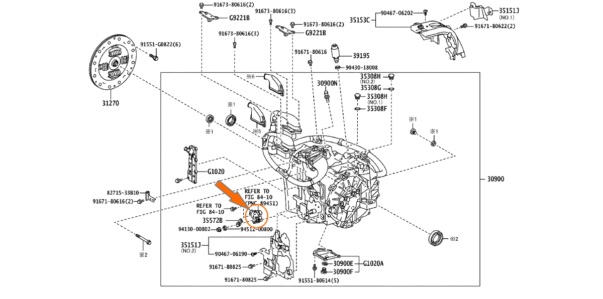 Gear selector position sensor TOYOTA eCVT [3rd Gen] P314 89451-48010 ...