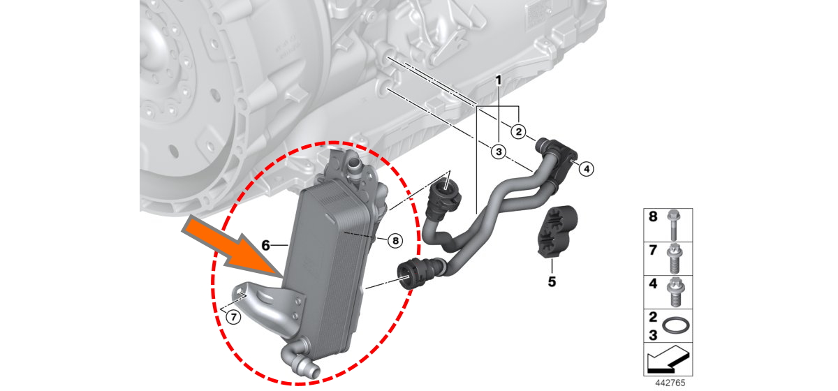 Heat exchanger BMW [F32 F82] GA8HP45Z ZF 8HP45 17218514515 from CHINA ...