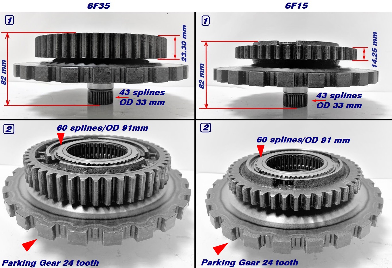 Chain drive gear 6F15 FORD 1.0L EcoBoost 2181334 GN1P7000SB 2920369 ...