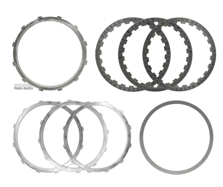 Steel and friction plate kit Reverse Brake HONDA CVT BC5A [3 friction ...