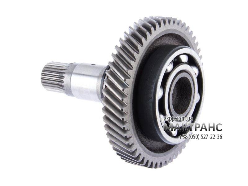 Driven gear 52 teeth with shaft length 127mm and ball bearing ...