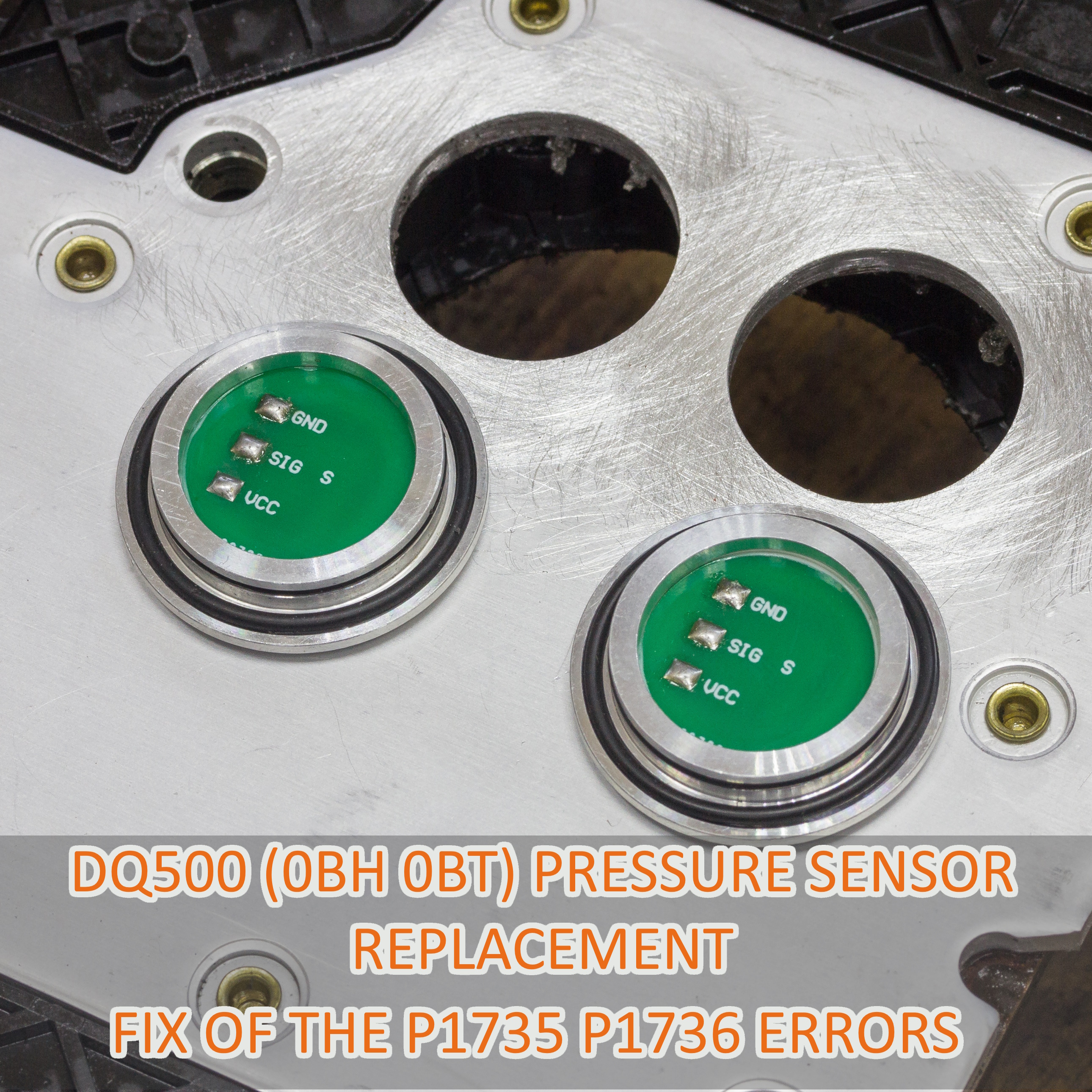 Electronic control unit repair (replacement of pressure sensors) DQ500 ...