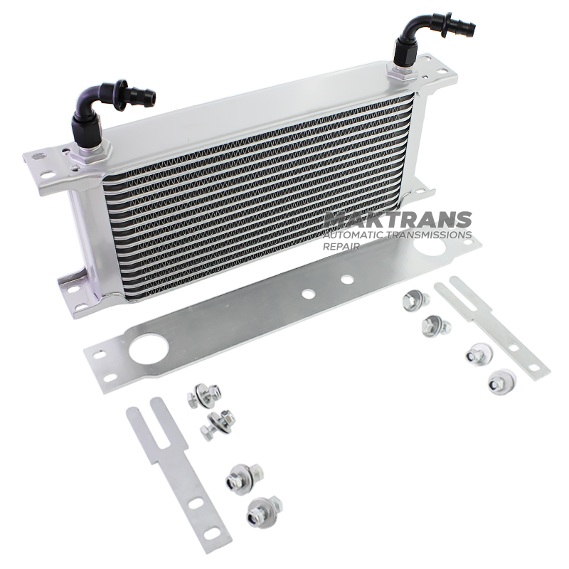 Universal oil radiator 15-row thread pitch 9/16"x18 Fitting AN6 ...