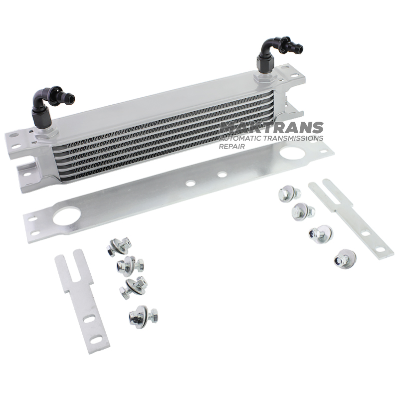 Universal oil radiator 6-row thread pitch 9/16"x18 Fitting AN6 Complete ...